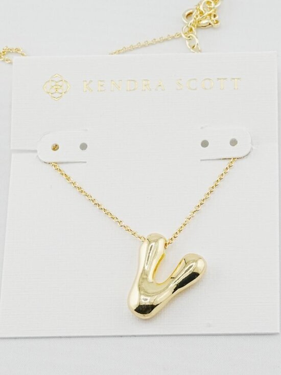 Kendra Scott | Jewelry | Kendra Scott Polished Letter Necklace | Poshmark